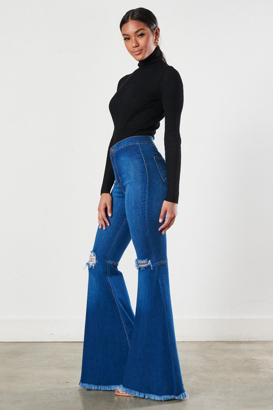 Loretta Super Flair Denim Pants – Sycamore and Belle